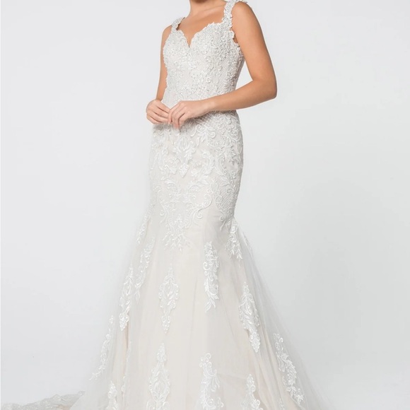 gloria | Dresses | Newnever Worn Jewel Embellished Mermaid Wedding Gown ...
